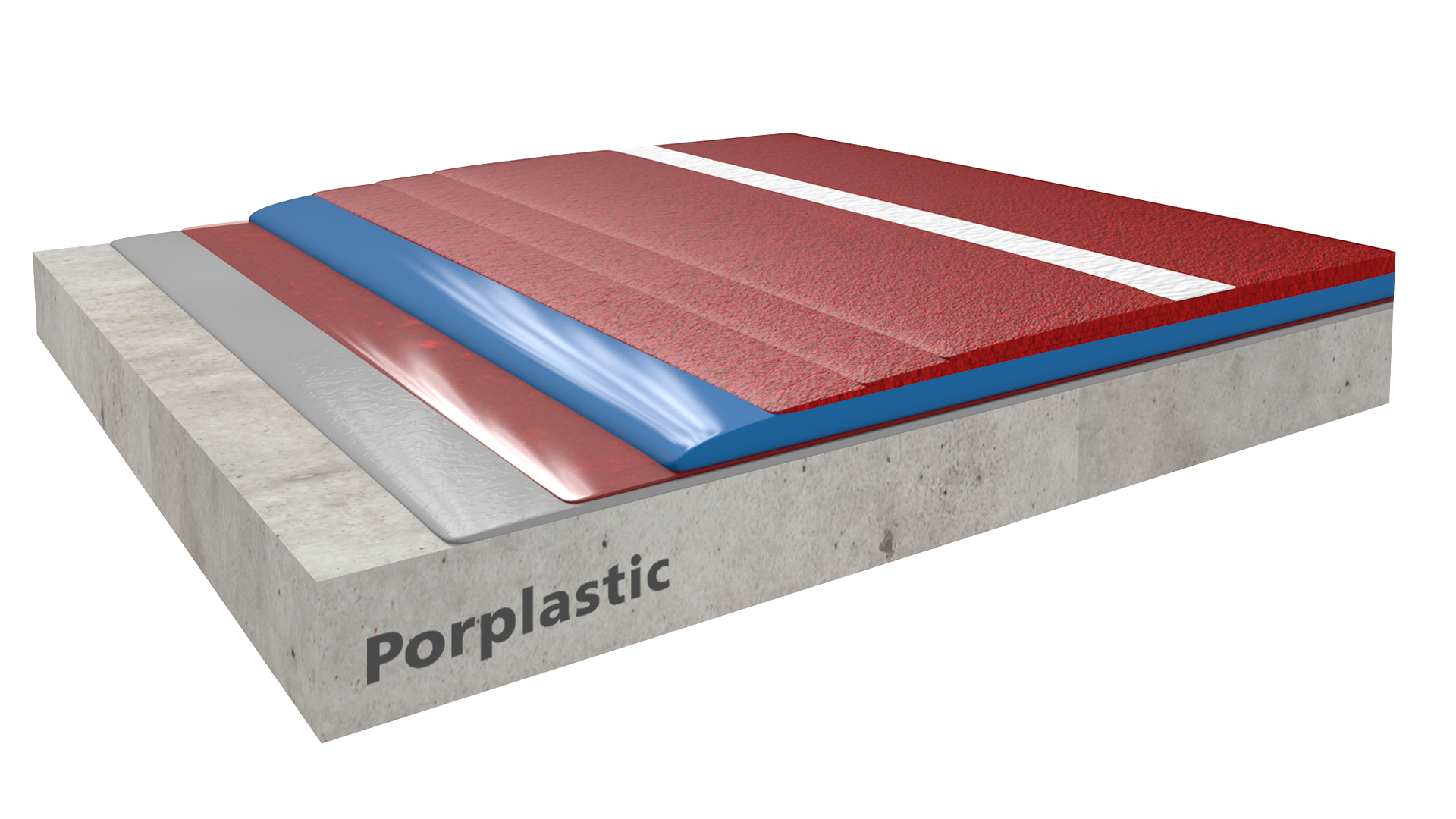 PORPLASTIC Tennis club | Hard court with permanent light elasticity ...